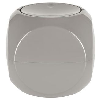 Spirella Poubelle cosm&eacute;tique R&eacute;cipient &agrave; d&eacute;chets Salle de Bains Bo&icirc;te &agrave; ordures &agrave; Couvercle pivotant 1 Litre Poubelle &agrave; Table Taupe