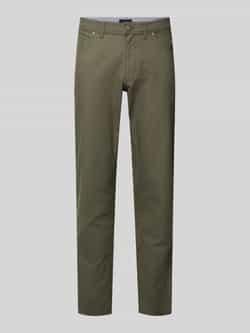 Christian Berg Straight Fit Hose mit Strukturmuster