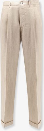 Nugnes Clark-Fu linen trousers - NUGNES 1920 - gender_Man