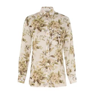 Zimmermann Golden Manstyle Shirt - - Blouses & Shirts - Damen - Beige - S