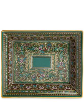 Etro Home plateau en porcelaine - Vert