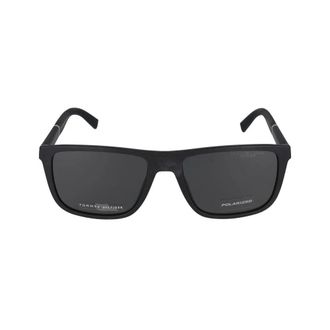 Tommy Hilfiger Homme, Accessoires, Noir, Taille: 56 MM Lunettes de Soleil Noires Mat TH 2043/S