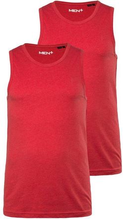Men Plus T-Shirt Men+ Tanktop Basic 2er-Pack Rundhals bis 8 XL