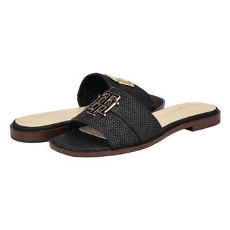 Tommy Hilfiger Sandales Tanyha pour femme, Noir 001, 40.5 EU