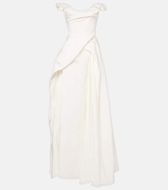 Vivienne Westwood Bridal Off-Shoulder-Robe Tabitha aus Faille