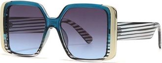 Generic Lunettes de soleil carrées colorées pour femmes vintage bleu vert lunettes de soleil pour hommes lunettes uniques UV400 2026