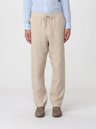 120% Lino Pantalon Homme couleur Corde