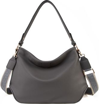 Montana West Hobo-Taschen f&uuml;r Damen, Geldb&ouml;rsen und Handtaschen, klassisch, einfacher Tragegriff, Schultertaschen, Z Grau