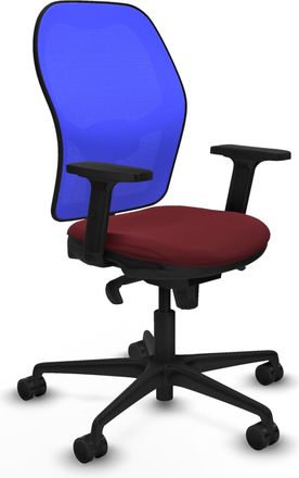 Piqueras y Crespo Home Office Jorquera Stuhl mit 2D-Armlehnen, h&ouml;henverstellbare Lendenwirbelst&uuml;tze, ausgestattet mit 5 Positionen und eingespritztem Schaum. Mit Rollen