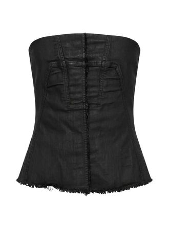 Rick Owens Haut bustier &agrave; finition cir&eacute;e Rick Owens Drkshdw