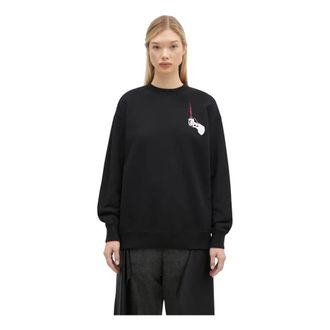 Undercover Baumwoll-Sweatshirt C/S - - Sweatshirts & Hoodies - Damen - Schwarzk - XS
