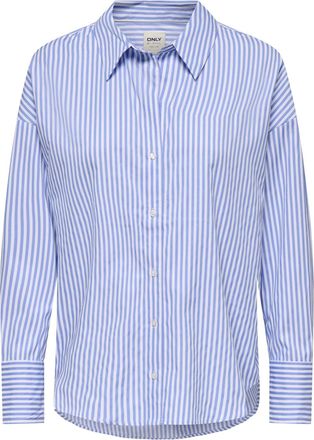 Only Damen Onloregon Solo Shirt WVN, Bright White, Large