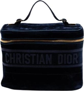 Dior Sac Vanity Pre-owned - Femme - Pre-owned - Bleu - Taille: ONE Size