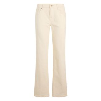 7 For All Mankind High-waisted Gerades Jeans - - Jeans - Damen - Beige - W32