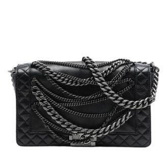 Chanel Sac bandouli&egrave;re Boy Flap Pre-owned - Femme - Pre-owned - Noir - Taille: ONE Size