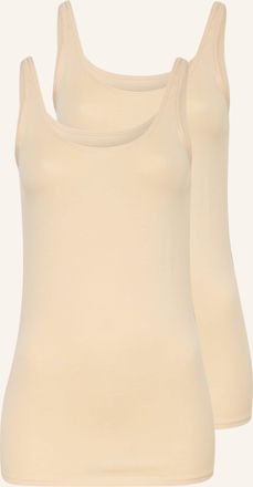 Schiesser 2er-Pack Tops 95/5 beige
