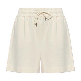 Moncler Baumwollshorts mit Logo-Patch - - Shorts - Damen - Beige - S