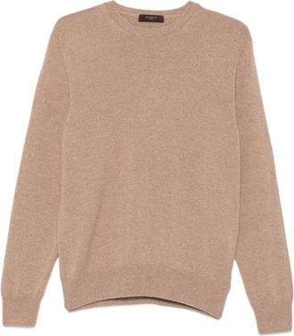 Zanone Pull &agrave; col rond - Homme - Pulls - Beige - Taille: L
