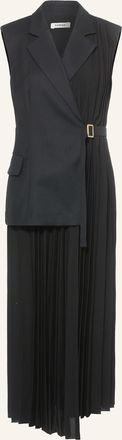Sandro Sandro Wickelkleid Im Materialmix Mit Plissees schwarz