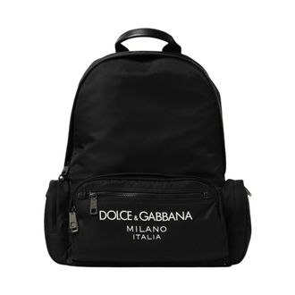 Dolce & Gabbana Homme, Sacs, Noir, Taille: ONE Size Nylon Backpack