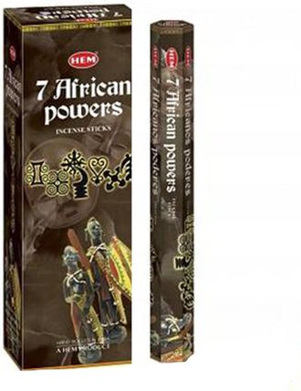 Hem 7 AFRICAN POWERS von HEM BIG PACK 6 x 20 R&auml;ucherst&auml;bchen Original Indien Incense