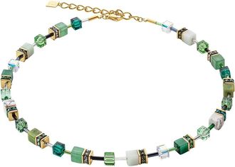 Coeur de Lion Halskette - GeoCUBE Iconic Precious Halskette - Gr. unisize - in Gr&uuml;n - f&uuml;r Damen