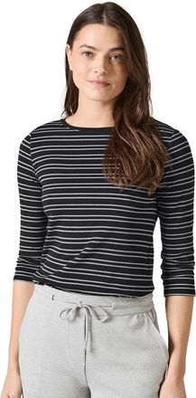 Cecil Damen B319894 NOS Two-Tone Striped Boatneck, Schwarz, XS EU