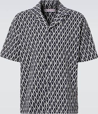 Orlebar Brown Bedrucktes Hemd aus Frottee