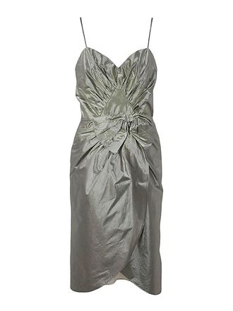 Maison Margiela Robe Au Genou - Métallique