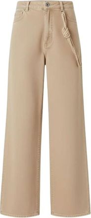 Pinko Pinko, Femme, Jeans, Beige, Taille: W27 Lauryn Wide Jeans