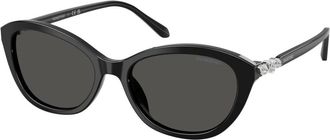 Swarovski Lunettes de soleil Sk6066U - Femme - Accessoires - Noir - Taille: 54 MM