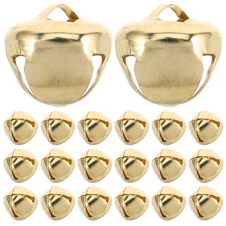 Supvox Kleiner Gl&ouml;ckchen Anh&auml;nger 20mm Gold aus Metall - 200 Bastelgl&ouml;ckchen f&uuml;r Selbstgemacht Weihnachtsdeko Christbaumschmuck und Festtagskr&auml;nze
