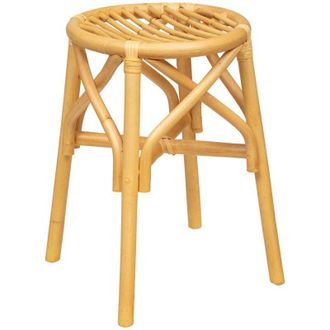 Atmosphera Tabouret Aoni en rotin 31x31cm Atmosphera cr&eacute;ateur dint&eacute;rieur