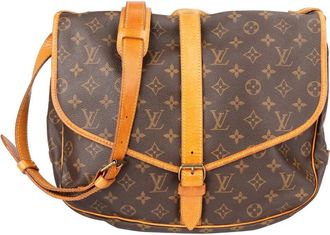 Louis Vuitton Crossbody Bags - Louis Vuitton Canvas Monogram Saumur 35 Crossbody - Gr. unisize - in Braun - für Damen