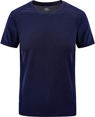 Generic WINWUQB T-shirt &agrave; col rond et manches courtes pour homme - Uni - Pour le sport, la course &agrave; pied, lentra&icirc;nement - T-shirt basique l&eacute;ger d&eacute;t&eacute; d&eacute;contrac