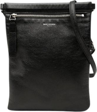 Saint Laurent Sac bandouli&egrave;re en cuir Pre-owned - Femme - Pre-owned - Noir - Taille: ONE Size