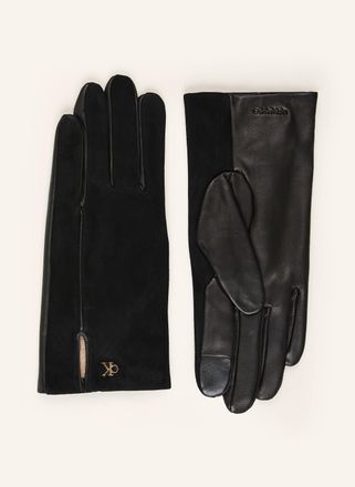 Calvin Klein Lederhandschuhe Mit Touchscreen-Funktion schwarz