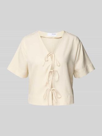 Selected Loose Fit Blusenshirt aus Lyocell-Leinen-Mix Modell NATUK