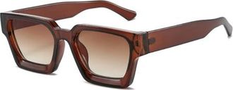 Generic Lunettes De Soleil &Agrave; Monture Carr&eacute;e &Agrave; La For Hommes Et Femmes, Lunettes De Soleil De Sport De Conduite UV400(Brown)