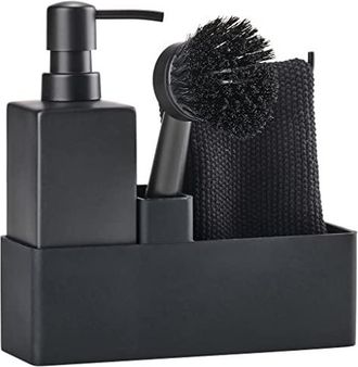 Zone Denmark Zone 330413 Denmark Ensemble Vaisselle, en m&eacute;tal, Noir, 19 cm