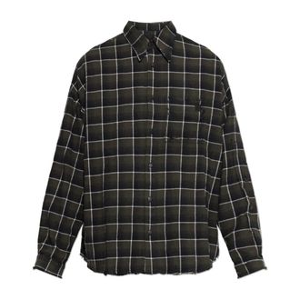 Misbhv Misbhv - Chemise &agrave; carreaux - Homme - Chemises - Vert - Taille: S