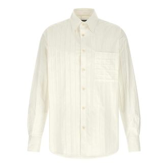 Jacquemus Homme, Chemises, Blanc, Taille: S La Chemise Camargue Shirt