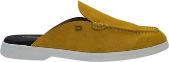 Nicholas Deakins Mules f&uuml;r Herren, Wildleder, Flach (Honig)