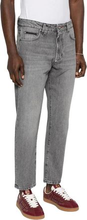 Philipp Plein Homme, Jeans, Gris, Taille: W32 Jeans Slim-fit
