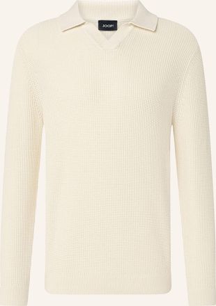 Joop Strick-Poloshirt Xennder weiss