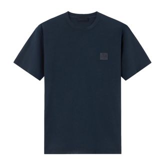 Stone Island Homme, Tops, Bleu, Taille: 2XL T-shirt ras du cou