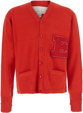 ERL Varsity Distressed Cardigan