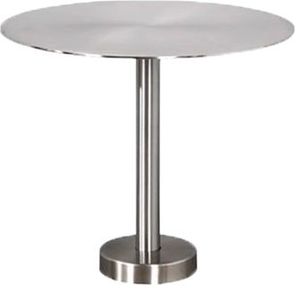 Generic Industrieller Beistelltisch, runder Edelstahl-Beistelltisch f&uuml;r Wohnzimmer, Sofatisch mit Metallgestell f&uuml;r Schlafzimmer, Esszimmer, Caf&eacute; und Balkon, 