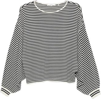 Frame Denim Femme, Pulls, Multicolore, Taille: 40 FR Le Pull Molletonn&eacute; Ray&eacute;