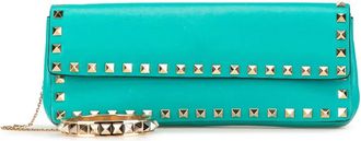 Valentino Garavani pochette Rockstud Bangle en cuir Nappa (2000-2017) - Bleu